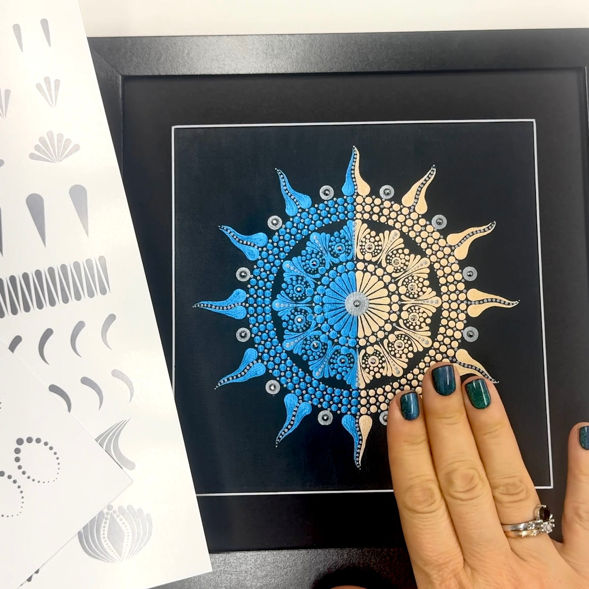August 10, 2025: Sun and Moon Mandala Workshop | Dot Art Mandalas